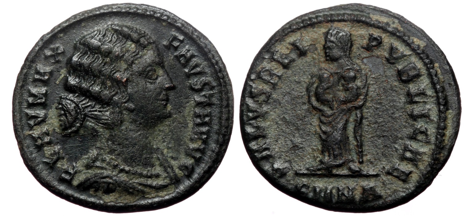 Fausta - Wife of Constantine RARE SALVS (F2380) - Salvs reipvblicae ...