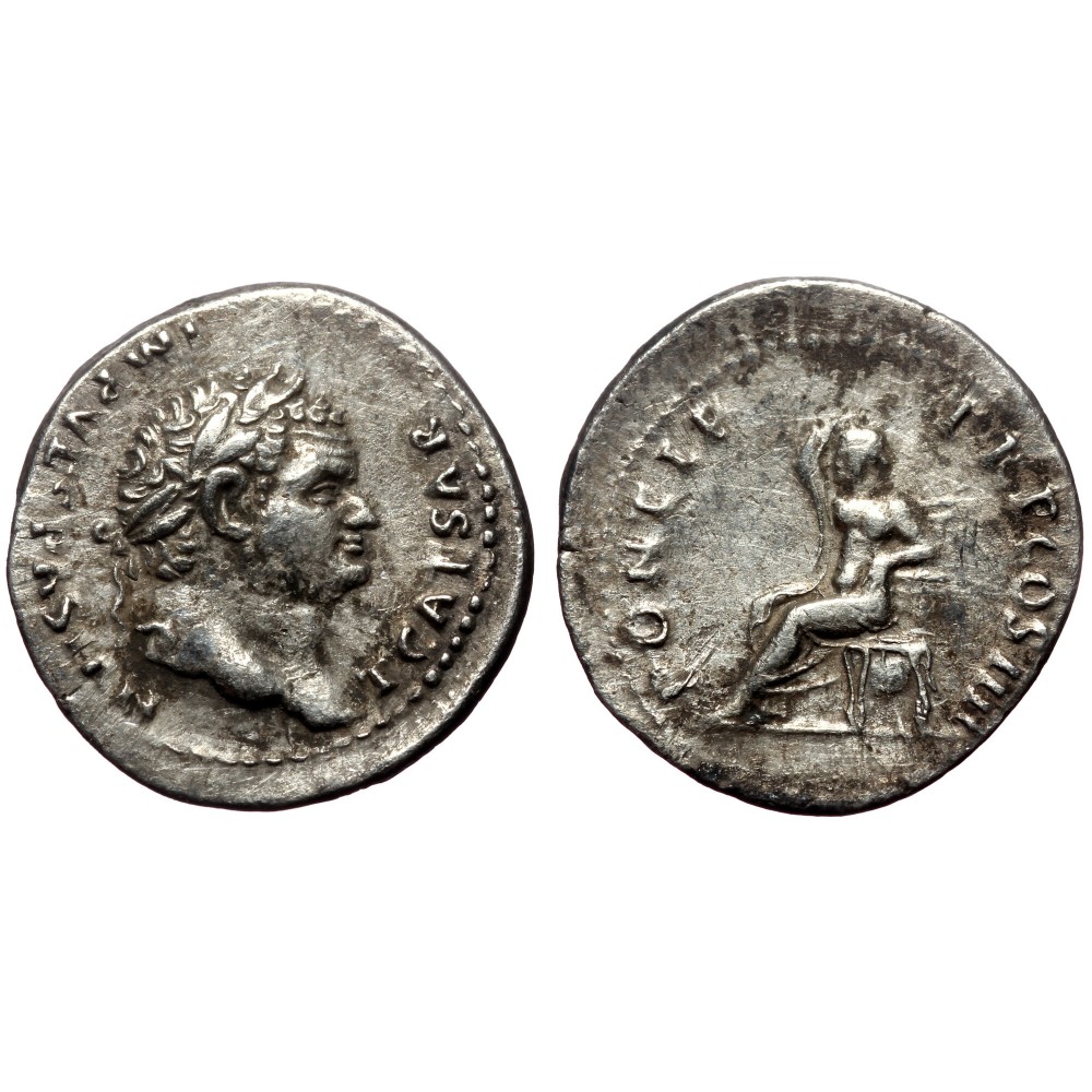 Titus - denarius SECURITAS extremely rare! (F2385) - SECURITAS denarius ...