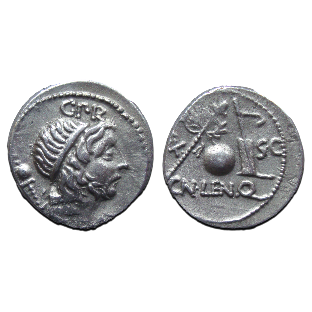 Roman republic - denarius Cornelius Lentulus Extremely fine (F2412 ...