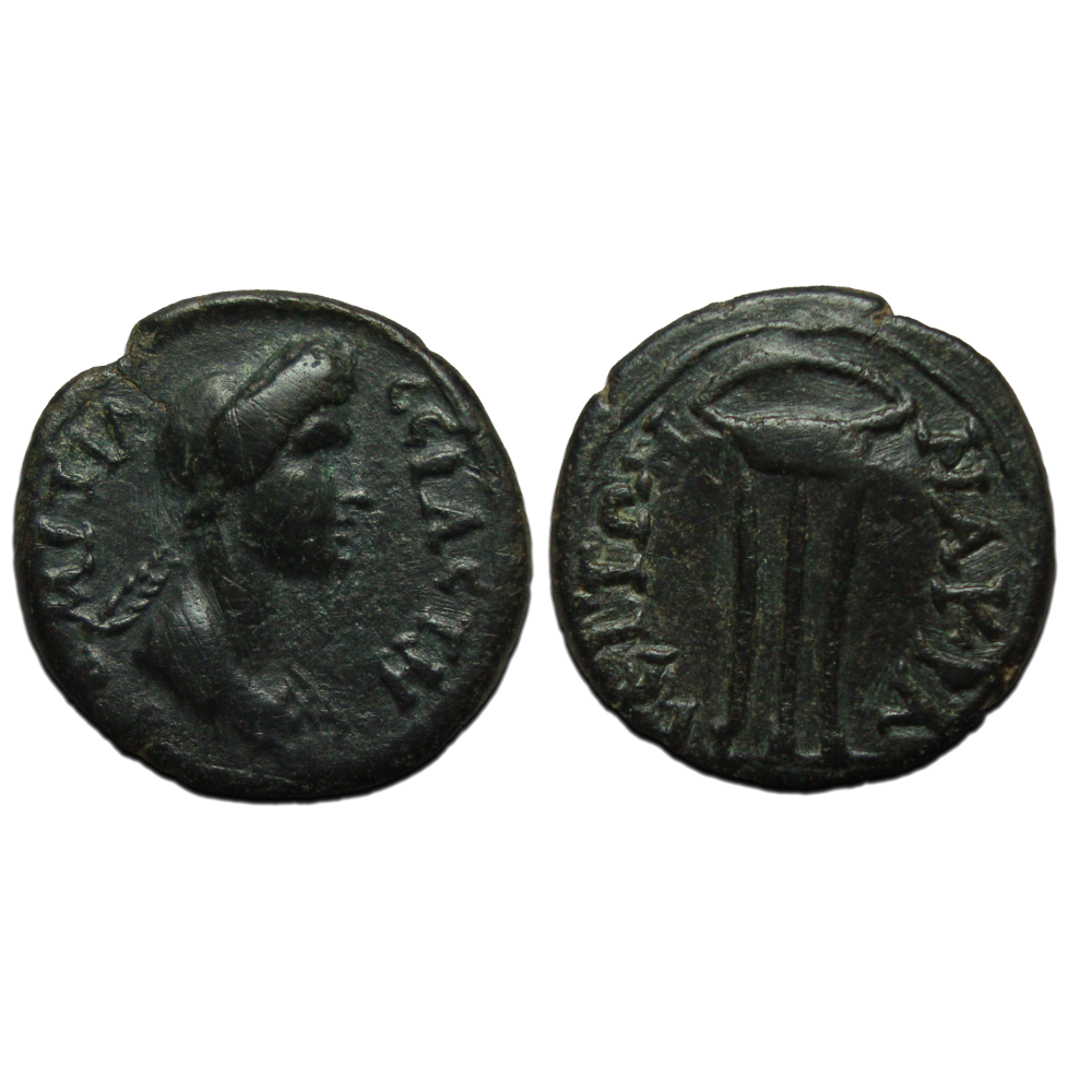 Domitia - wife of Domitian RARE (JA23118) - Domitia tripod ...