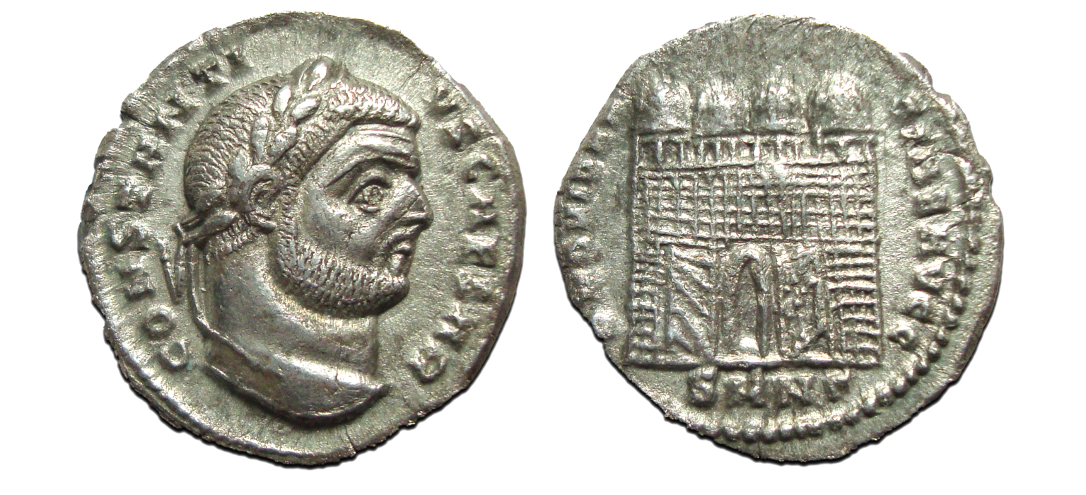 Constantius Chlorus - Argenteus, very rare R4! (JA23119) - Argenteus ...