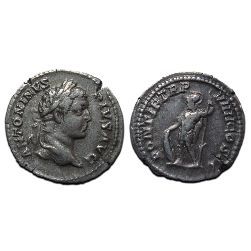 Caracalla- Denarius Mars (JUn2306) - MARS PONTIF TR P VIIII COS II ...