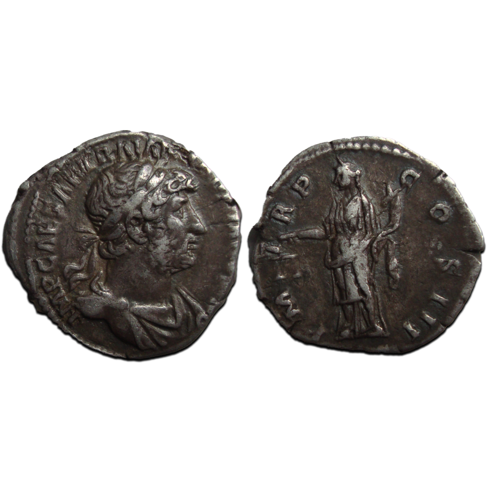 Hadrian - AEQUITAS denarius (JUN23115) - Aequitas cos III denarius ...