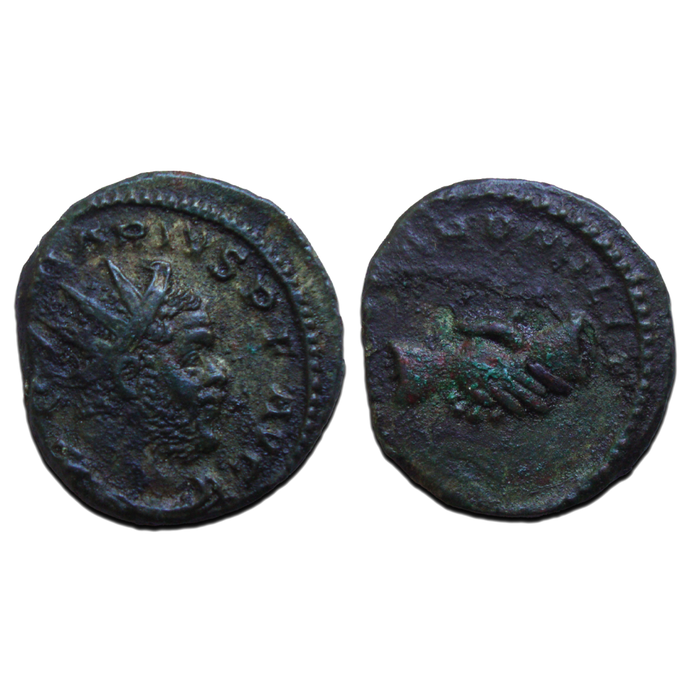 MARIUS - RARE EMPEROR (JUN2321) - handshake antoninian | RomanCoinShop.com