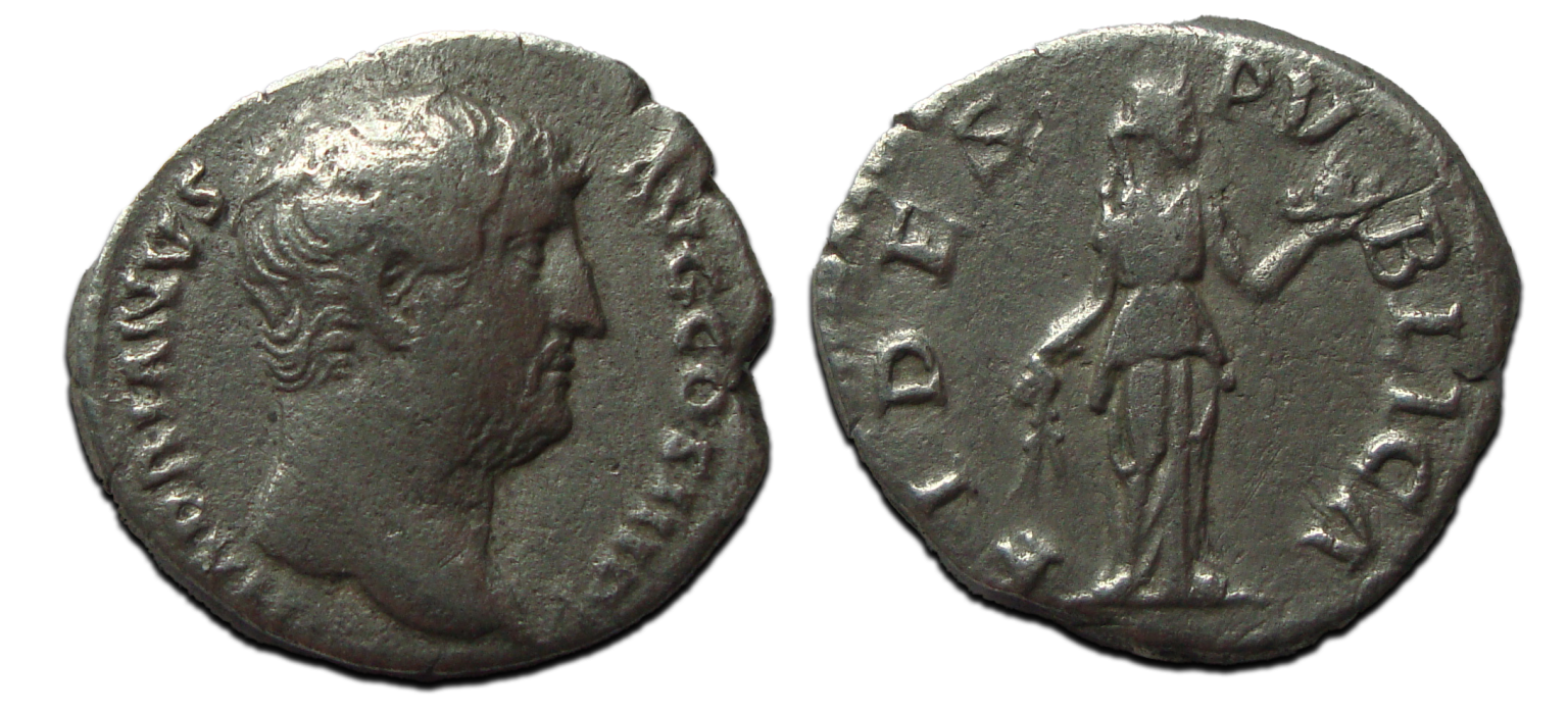 Hadrian - denarius FIDES PVBLICA (MA2351) - denarius Fides Pvblica ...