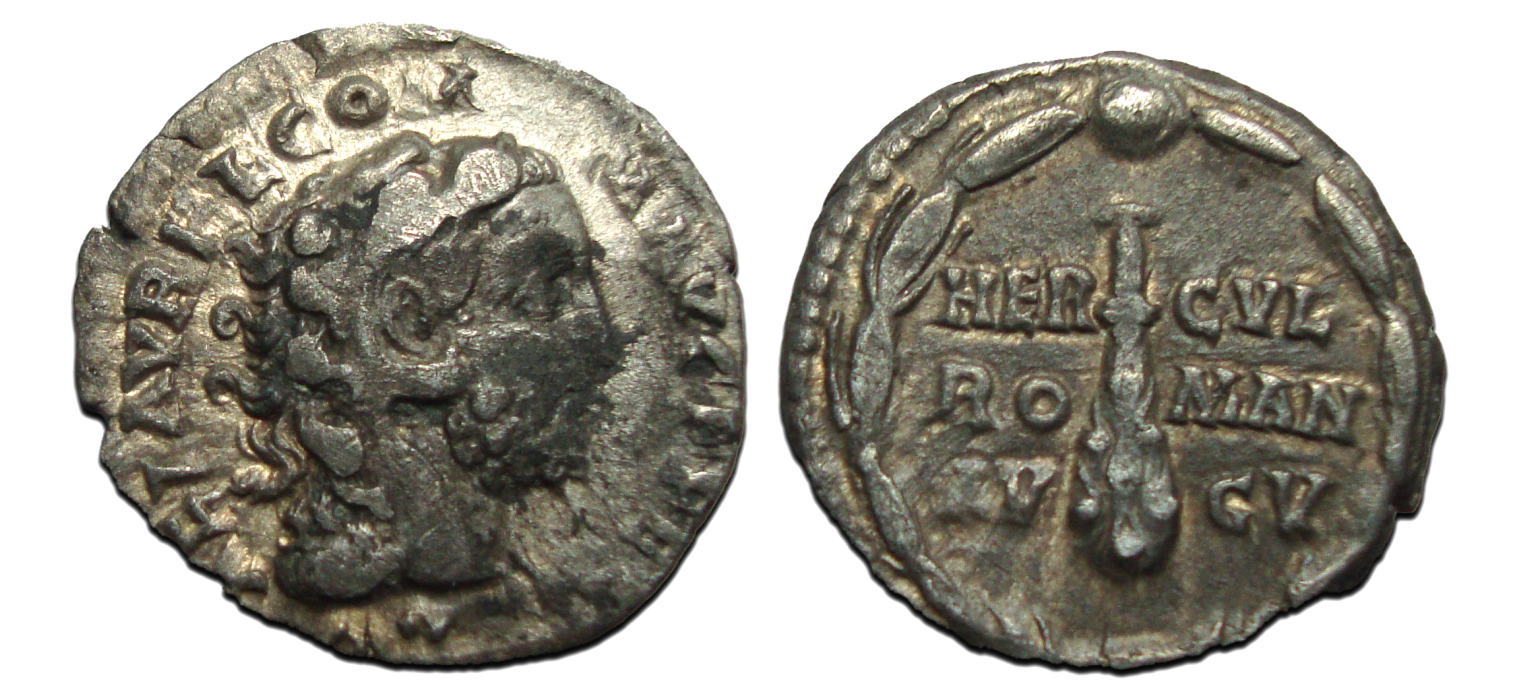 Commodus - denarius Commodus as Hercules! (MA2384) - Hercules denarius ...