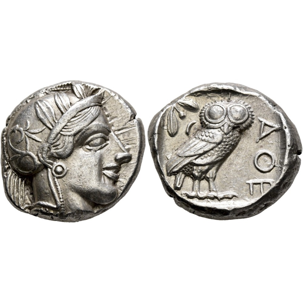 ATHENIAN OWL - Greek Tetradrachm (MA24110) - Tetradrachm athenian owl ...