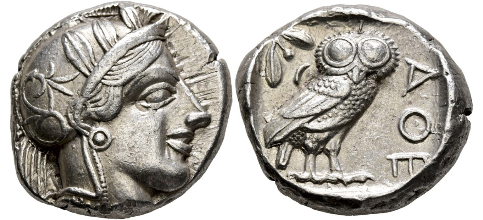 ATHENIAN OWL - Greek Tetradrachm (MA24110) - Tetradrachm athenian owl ...