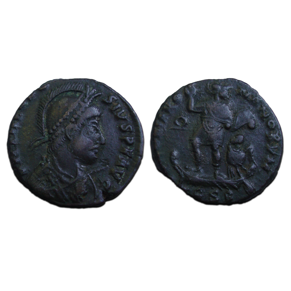 Theodosius I - emperor at ship (ME2310) - AE2 Gloria romanorum TESB ...