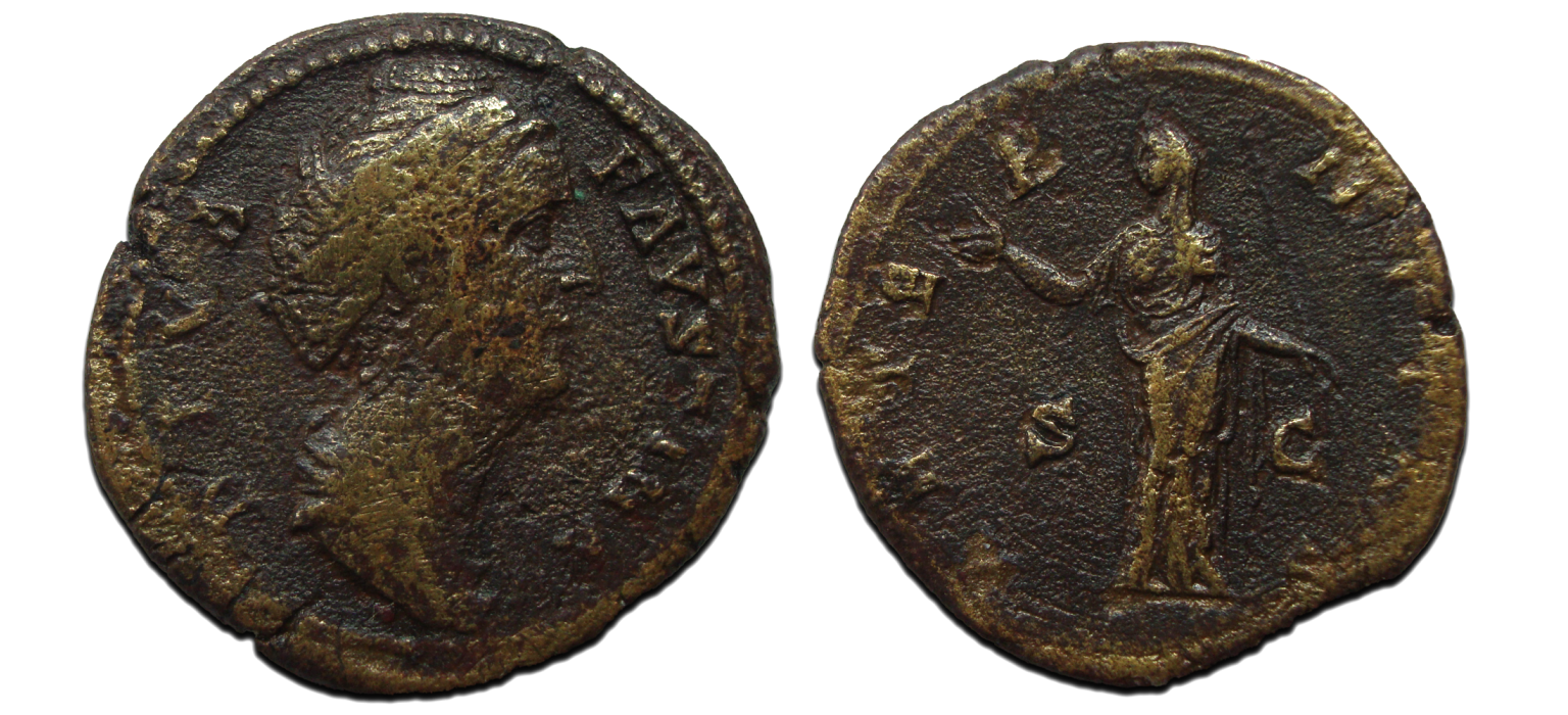 Faustina I - AS AETERNITAS (ME2314) - aeternitas Pietas | RomanCoinShop.com