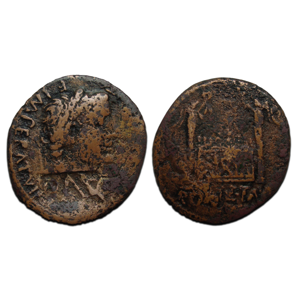 Augustus - Altar of Lyons with counter mark (AP2325) - altar of lyon ...