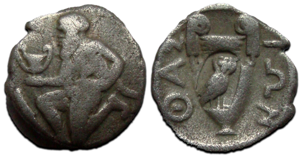 Greek Coins - Thasos Satyr 404-340 BC! (N2315) - Thasos satyr ...