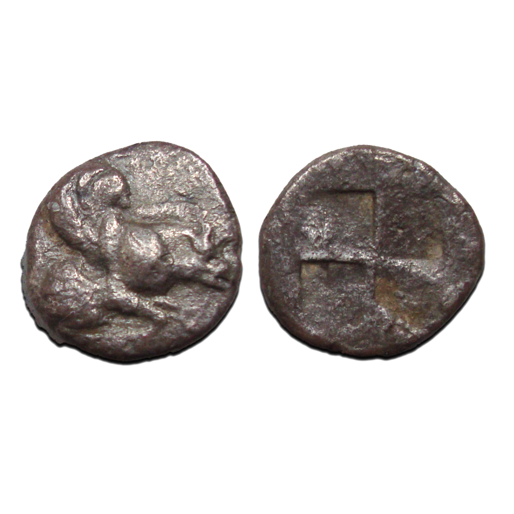 GREEK COINS - Obol Winged boar! (ME2323) - Winged boar obol Klazomenai ...