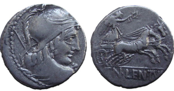 Romeinse republiek - denarius Cornelius Lentulus 88 v. Chr. (S2331 ...