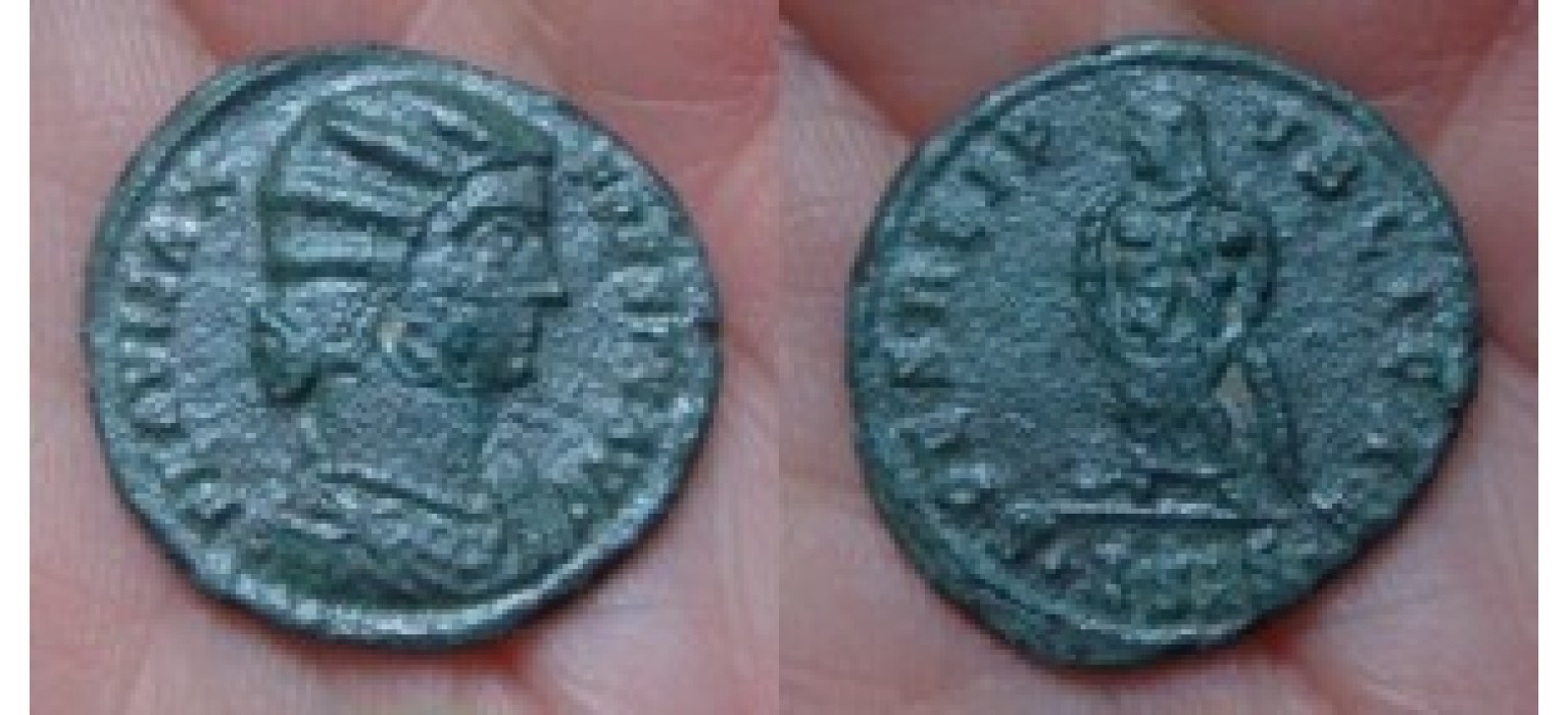 FAUSTA - vrouw van Constantijn met Constantijn II en Constantius II ...