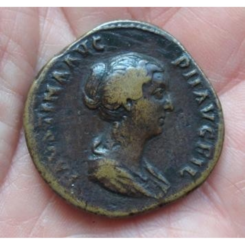 Faustina jr -FECUNDITAS AS rare bust type! - Concordia sestertius ...