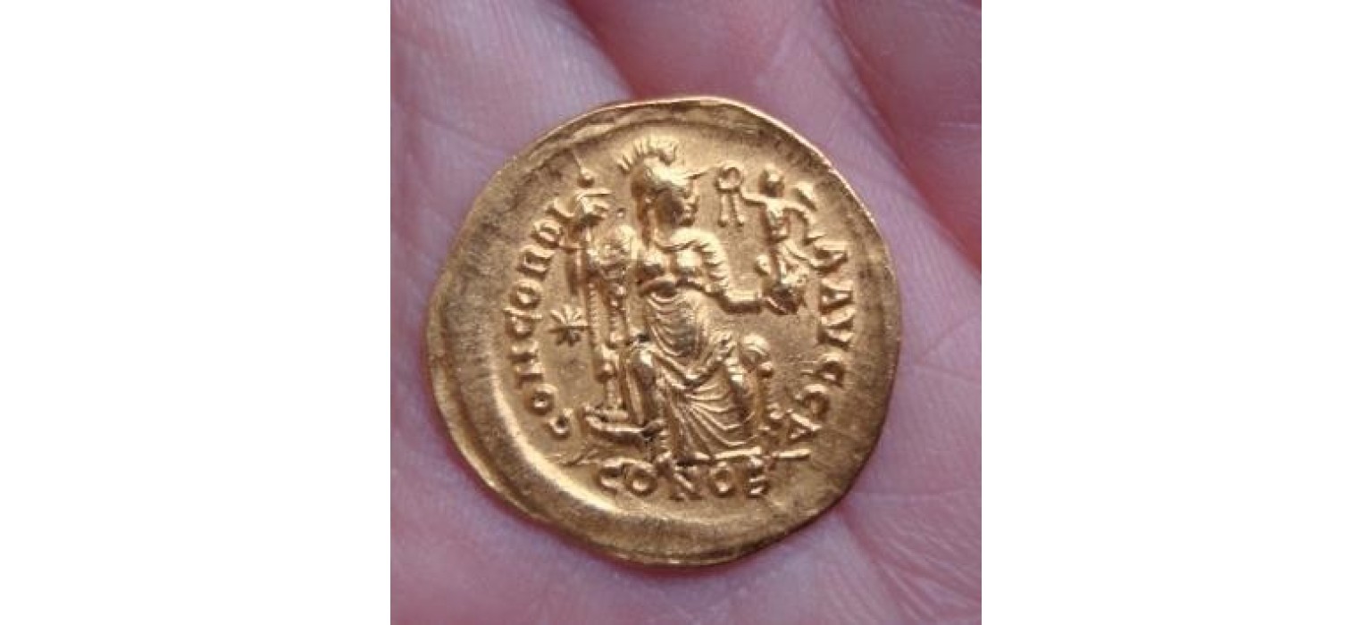Theodosius II - SOLIDUS GOLD Concordia! - solidus CONCORDIA ...