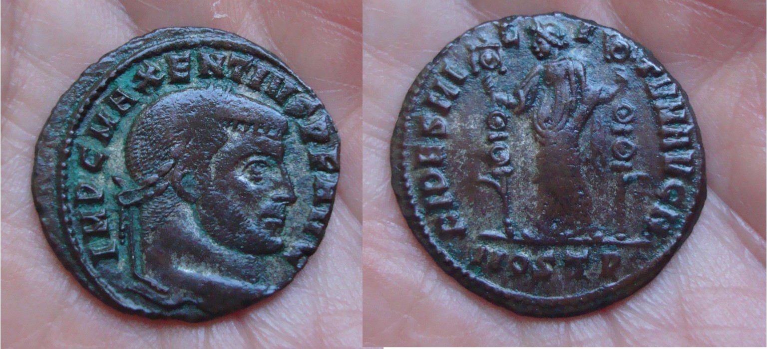 Maxentius - FIDES MILITVM (AU1609) - FIDES MILITVM | RomanCoinShop.com